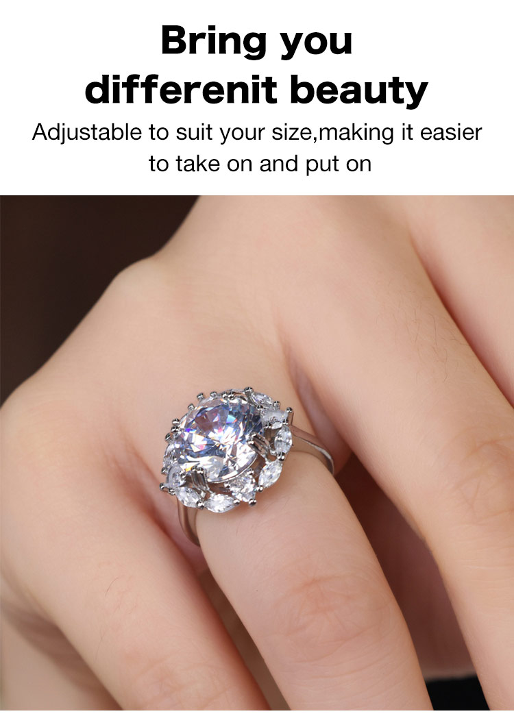 Shining all day - 5 Carat Moissanite Jewelry Set - GRA certificate ...
