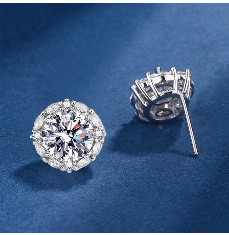 Shining all day - 5 Carat Moissanite Jewelry Set - GRA certificate ...